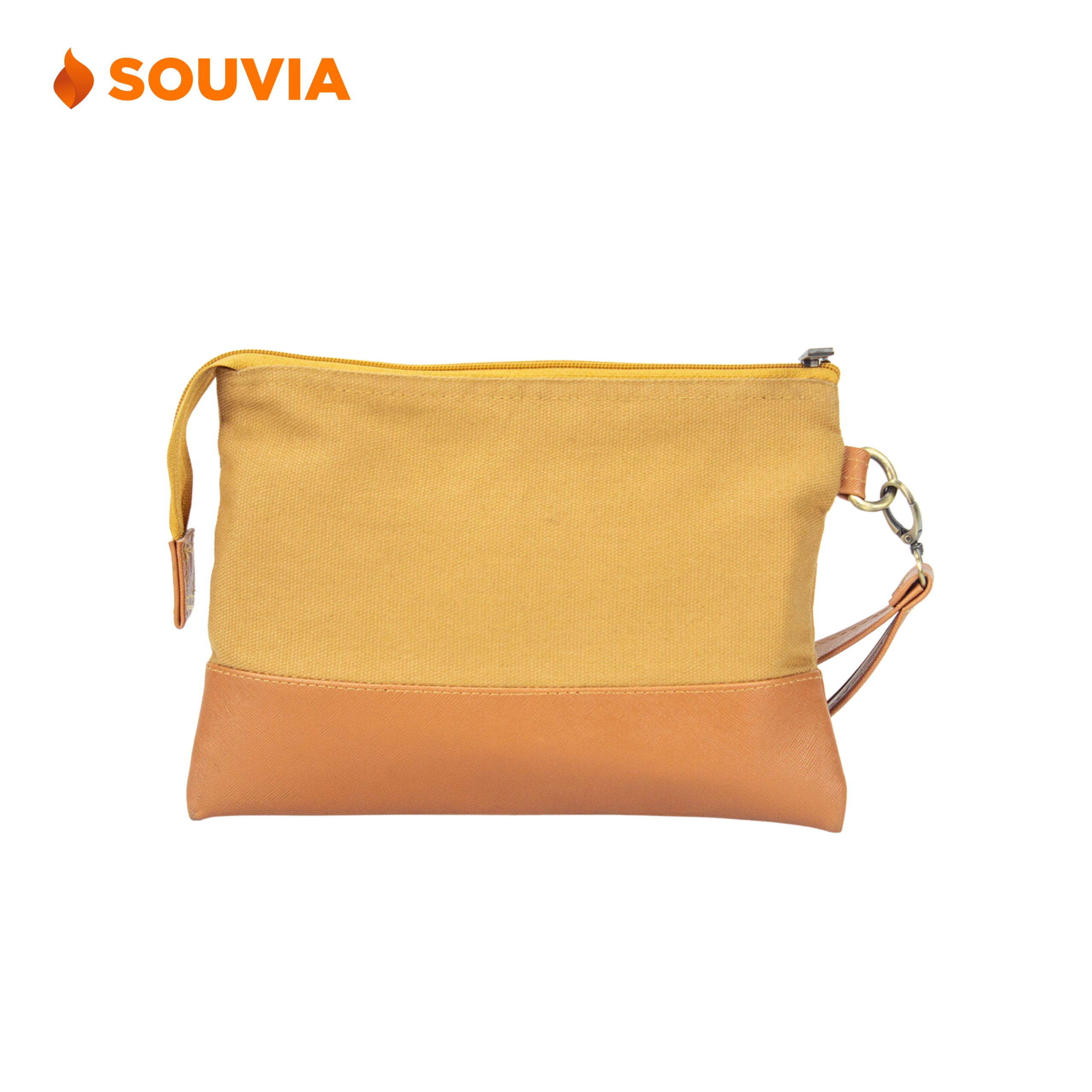 Pouchbag Kulit Kanvas | Souvenir Kantor Bermanfaat - SOUVIA