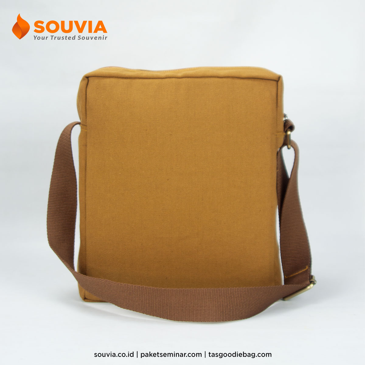 Tas Selempang Kanvas Mini Unisex Souvenir Traveling - SOUVIA