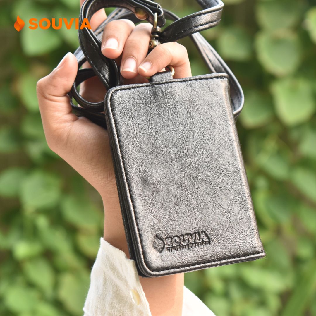 Name Tag Dompet Kulit ID Card Elegan Produk Terbaru - SOUVIA