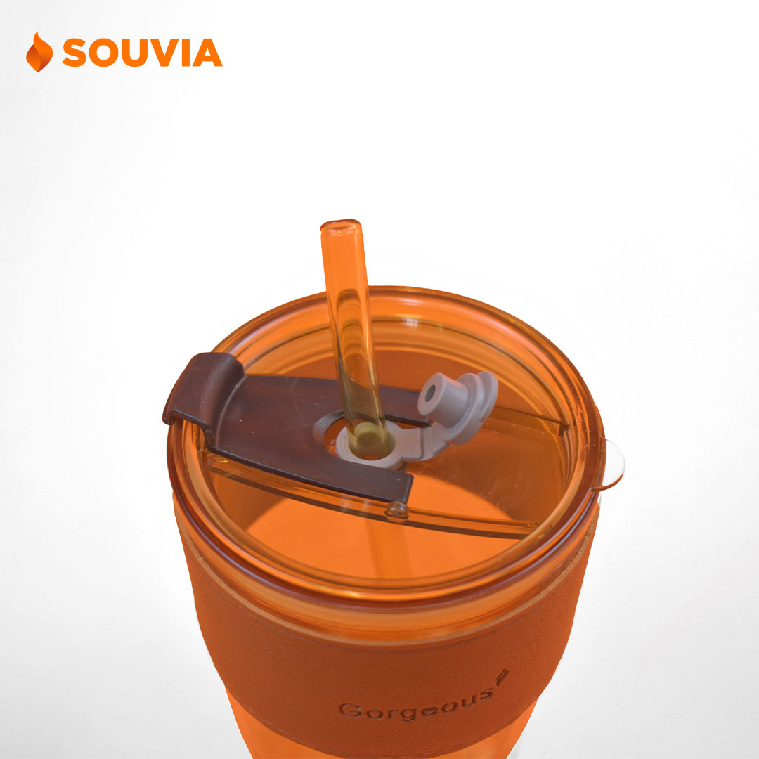 Gelas Tumbler Sedotan Souvenir Perusahaan Kekinian - SOUVIA