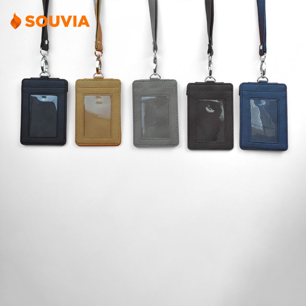 ID Card Holder Kantor Kulit Sintetis untuk Souvenir - SOUVIA