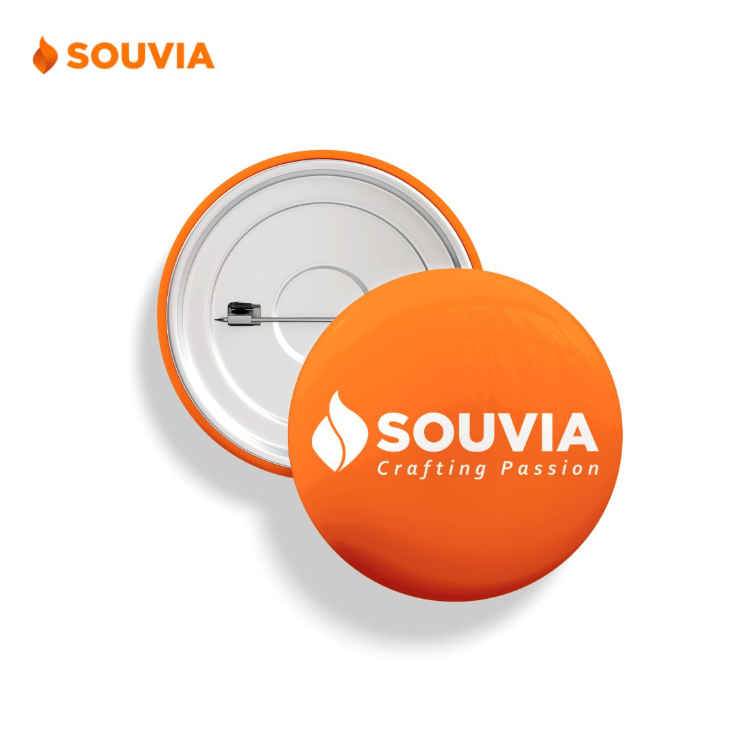 Cetak Pin Custom dengan Peniti Diameter 5,8 cm - SOUVIA