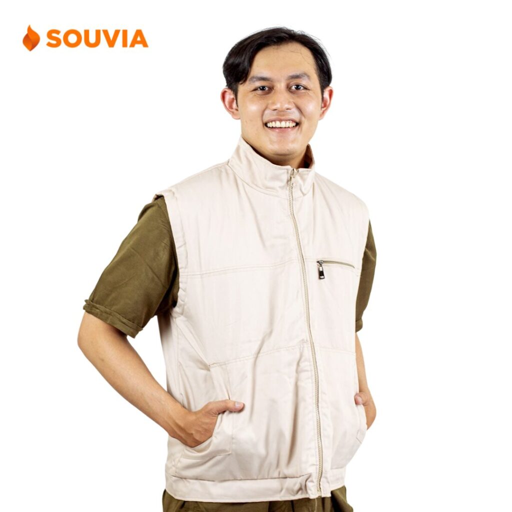 Buat Vest Rompi Lapang untuk Acara Kantor Perusahaan - SOUVIA
