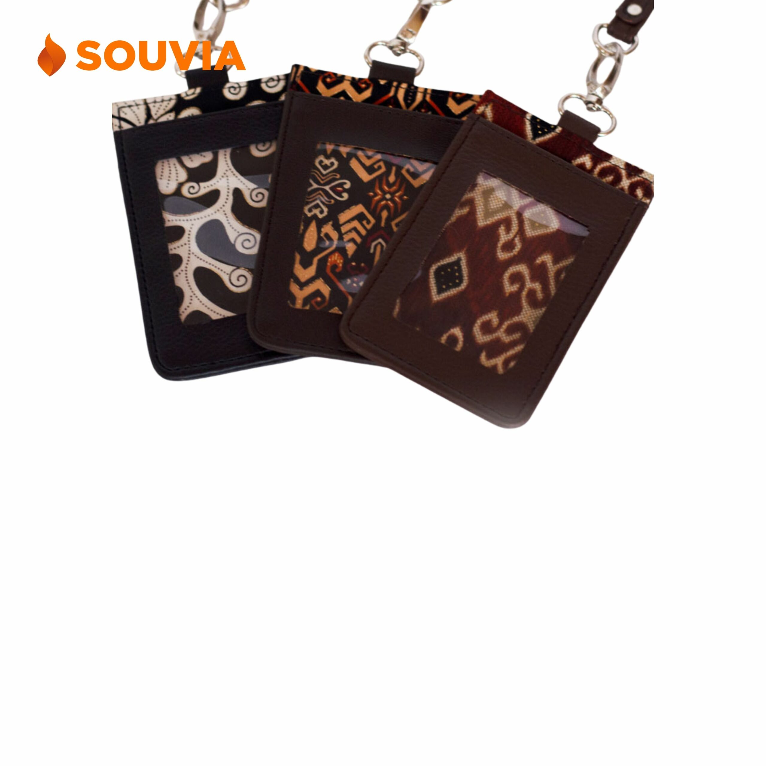 Name Tag Batik ID Card Kulit Merchandise Mengesankan - SOUVIA