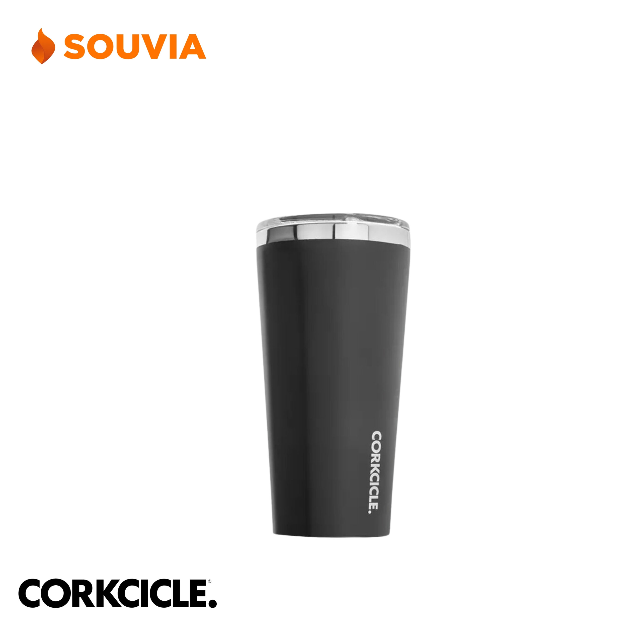 Corkcicle Tumbler 16oz - Matte Black Souvenir Kantor - SOUVIA
