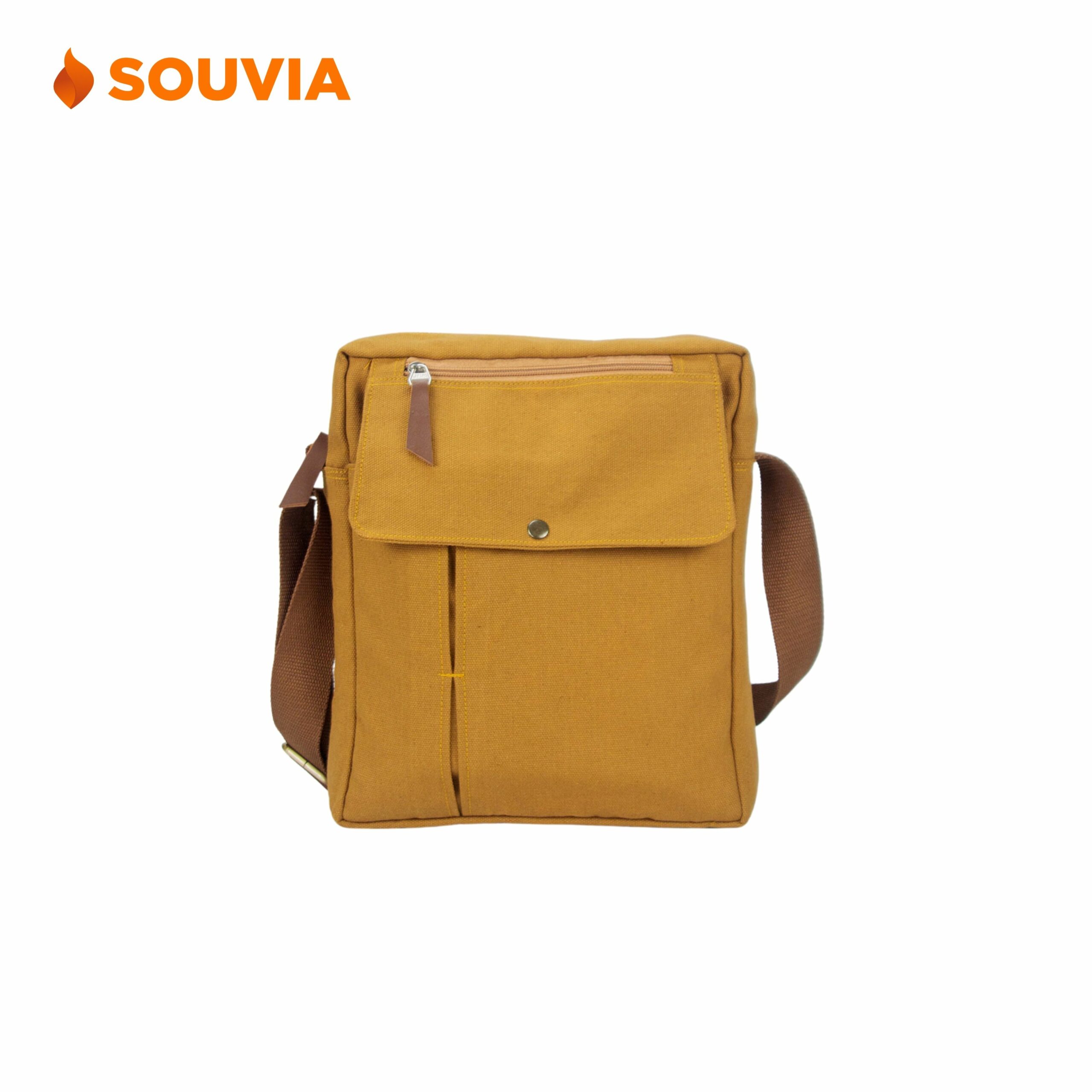 Tas Selempang Kanvas Mini Unisex Souvenir Traveling - SOUVIA