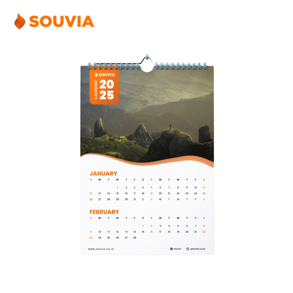 Percetakan Kalender Dinding dan Meja Souvenir Perusahaan 2024 - SOUVIA