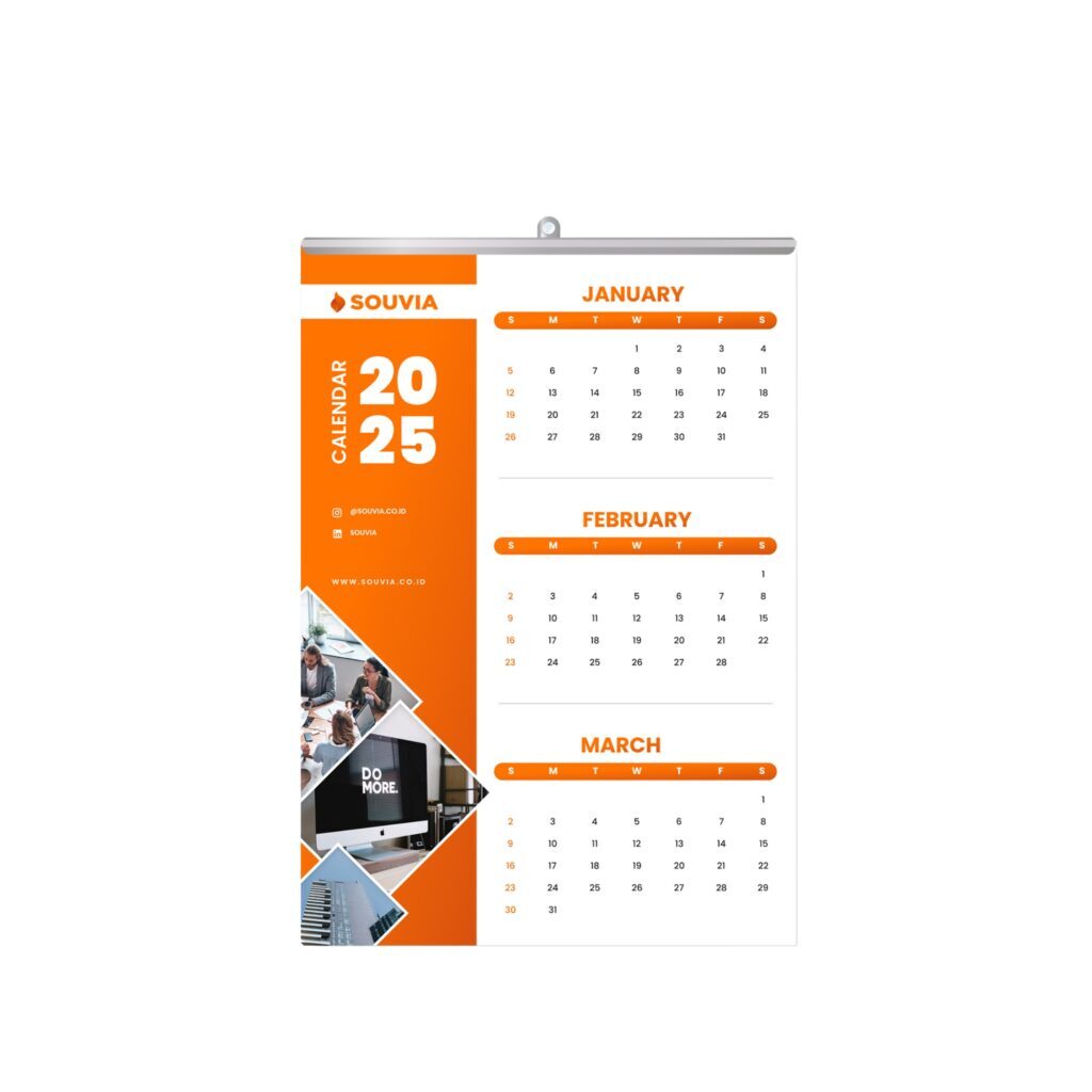 Percetakan Kalender Dinding dan Meja Souvenir Perusahaan 2025 - SOUVIA