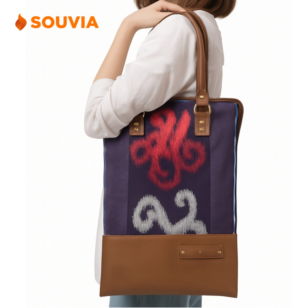 Jual Tote Bag Tenun Souvenir Unik Khas Indonesia - Souvia